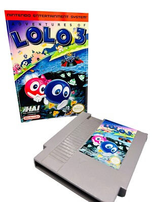 NES Nintendo Entertainment System Game - LoLo 3 - PAL - Genuine Cart ...