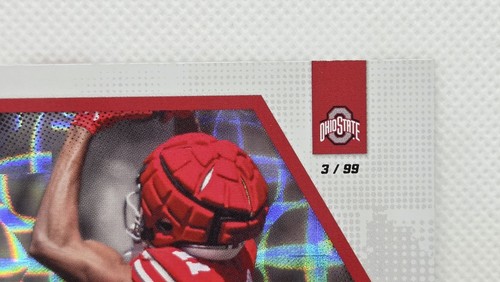 💥 2025 ONIT Quincy Porter /99 Silver Platinum Holo Ohio State Football ...