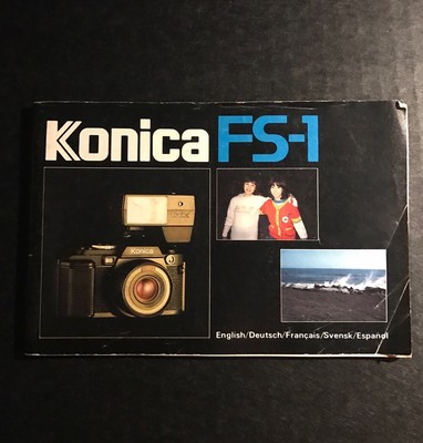 Retro Vintage Konica FS-1 35mm Film SLR Camera - User Instruction ...