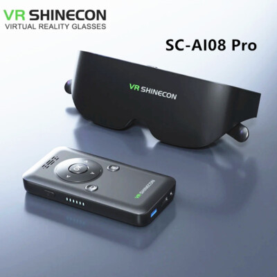 VR SHINECON SC-AI08 Pro XR AR Glasses 3D Smart VR Giant Screen Cinema ...