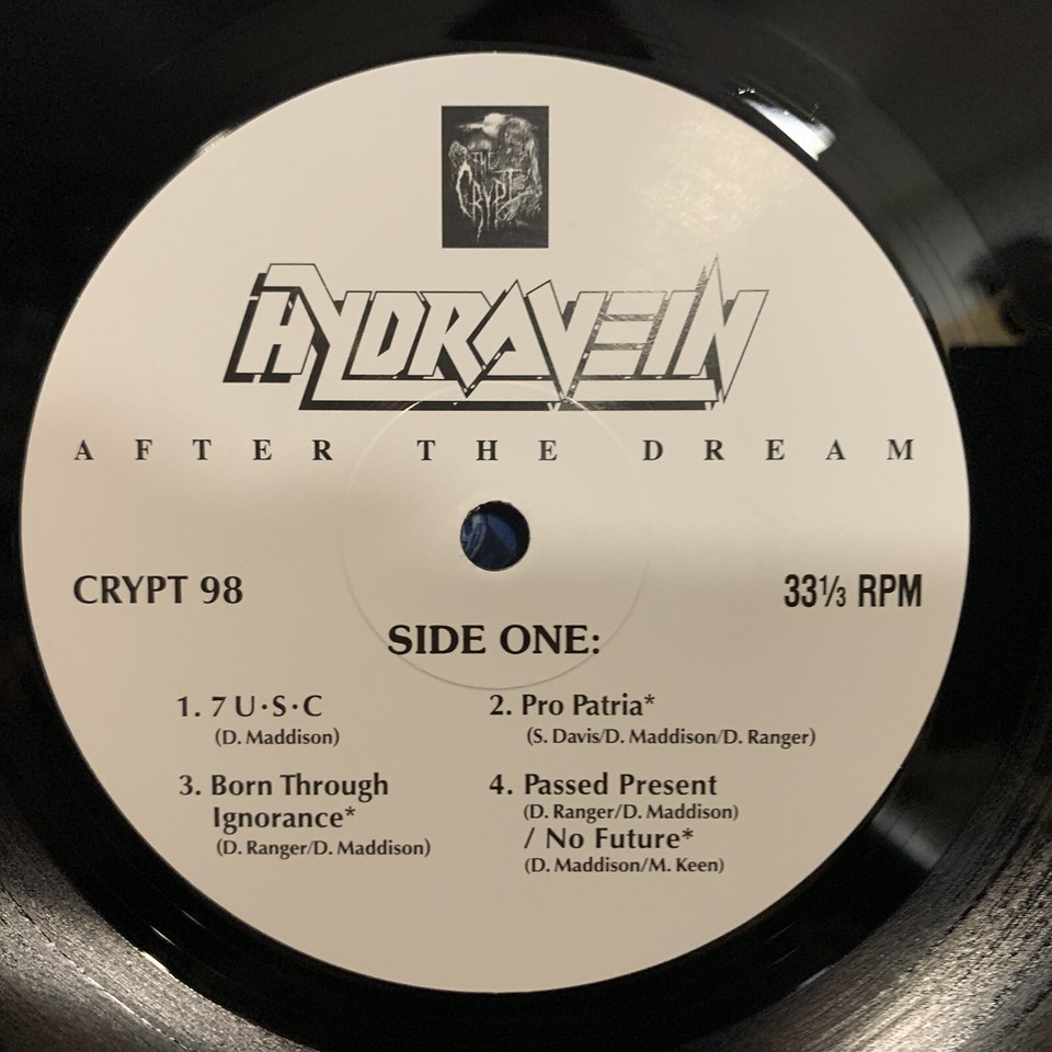 Hydra Vein – After The Dream LP 2018 The Crypt – CRYPT 98 NM/NM | eBay