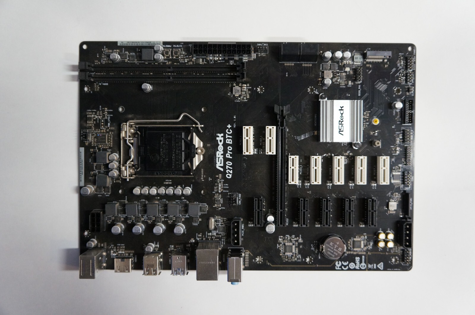 ASRock Q270 PRO BTC+ Mining Board Intel 1151 ATX DDR4 Motherboard for ...