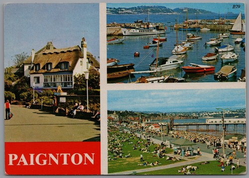 Multiview of Paignton Devon England Postcard Postmark 1984 | eBay