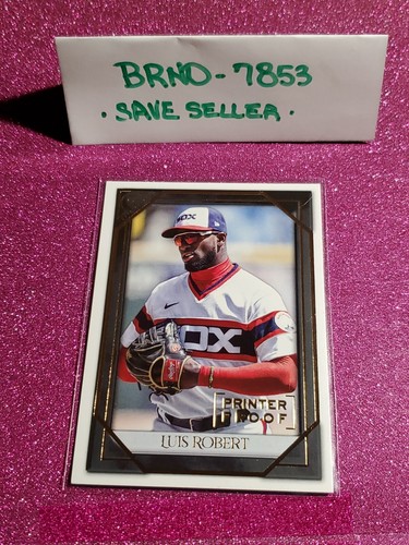 2021 Topps Gallery #30 Luis Robert Printer Proof Parallel Chicago White ...