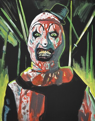 Terrifier Art the Clown Halloween Horror Pop Art Painting Original ...