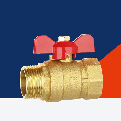 1/2" 3/4" 1" Brass Ball Valve Natural Gas Shut-Off Propane Pipe Handle ...