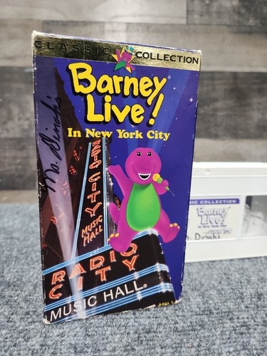 Barney Live! In New York City On VHS (1994 Barney Home Video) VTG VHS ...