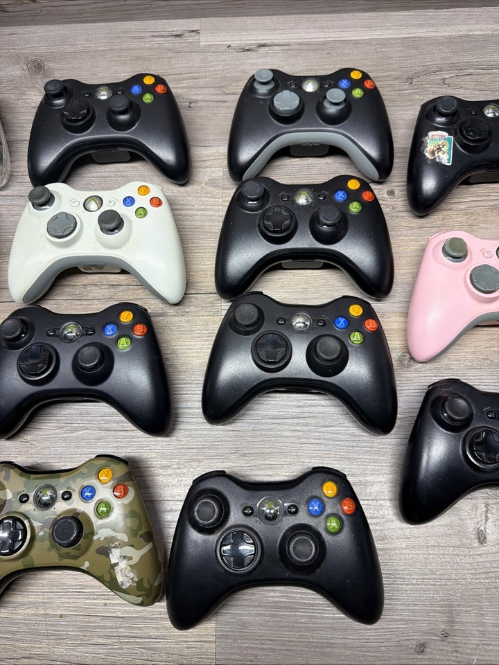 Lot of 15 Official MS Wireless Xbox 360 Controllers FOR PARTS OR REPAIR !!! | eBay