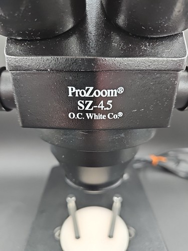 O.C White SZ-4.5 ProZoom Microscope with base Light 22mm Lens | eBay
