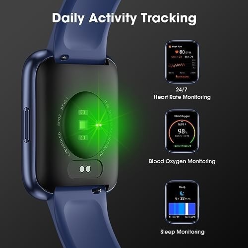 Fitness Activity Tracker Watch as Fitbit Heart Rate Monitor Pedometer ...