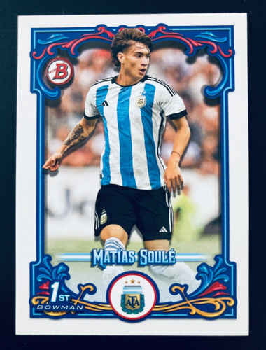 2022-23 Topps Fileteado Argentina # 32 Matias Soulé 1st Bowman card ...