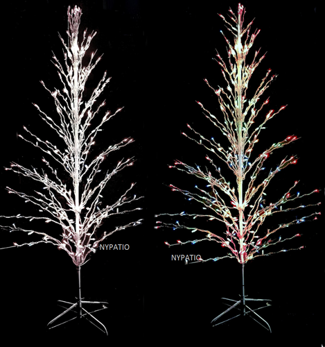72" LIGHTED CASCADE OUTDOOR CHRISTMAS TREE CLEAR OR MULTI COLORED ...