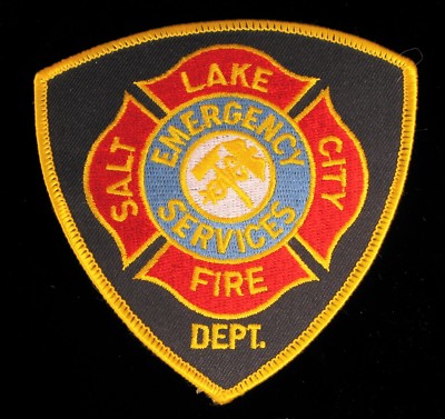 FIRE DEPARTMENT PATCH CITY OF SALT LAKE CITY UTAH SLCFD RESCUE EMS ...