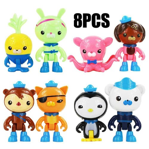 8Pcs Set The Octonauts Figures Playset Action Figure Doll Toy Cake ...