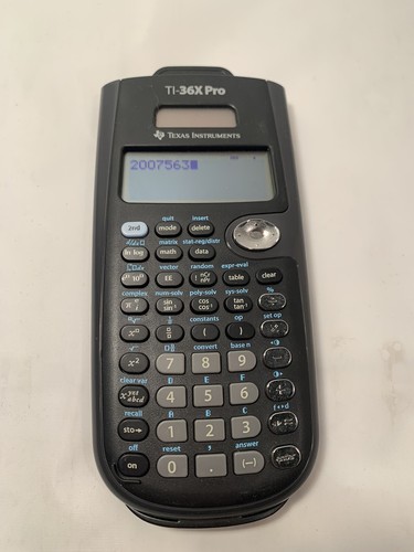 Texas Instruments TI-36X Pro Black Four Line Screen Scientific ...