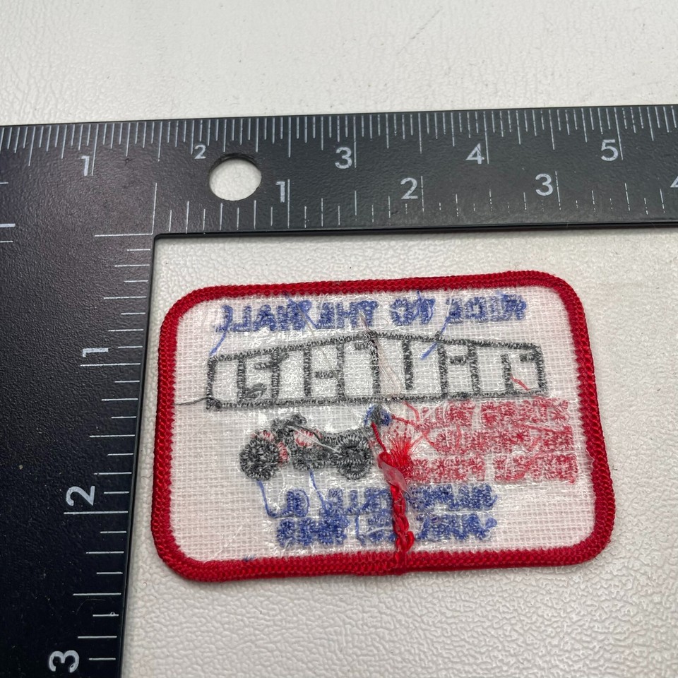 Vtg 1999 Motorcycle Biker RIDE TO THE WALL Naperville Illinois Patch ...