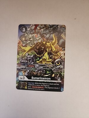 Sunarizamon Alternate Art FOIL P-033 P Digimon CCG | Starter Deck 14 ...
