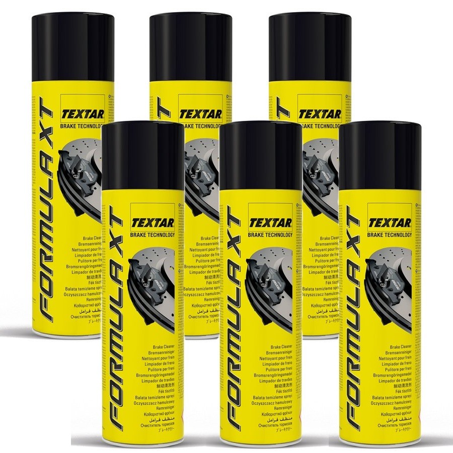 TEXTAR Brake Technology 6x 500ml Bremsenreiniger Textar Formula XT ...