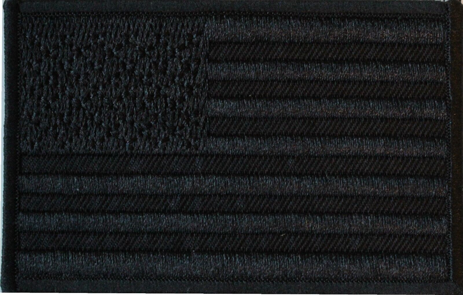 US Army Flag Tactical Morale Military Subdued Covert Black 5" x 3 ...
