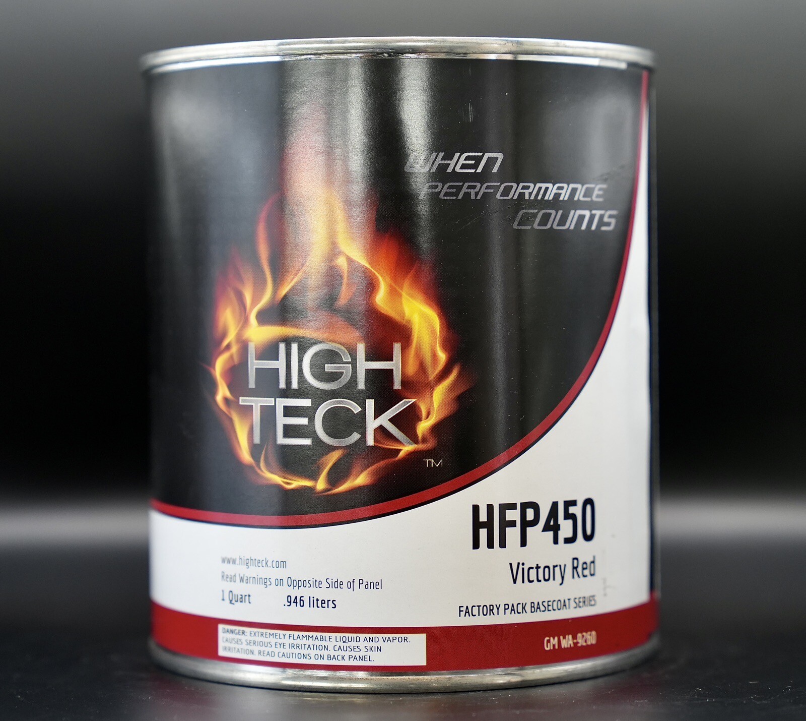 High Teck HFP450 Victory Red Urethane Basecoat QUART GM WA9260 ...