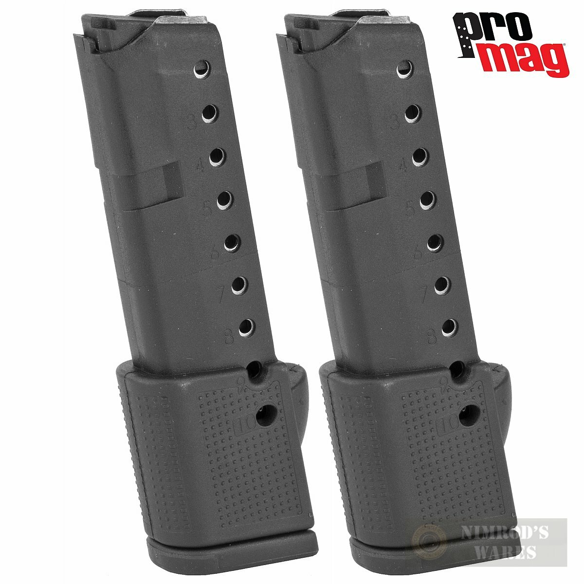 ProMag GLOCK 42 G42 .380ACP 10-Round MAGAZINE 2-PACK Polymer GLK11 FAST ...