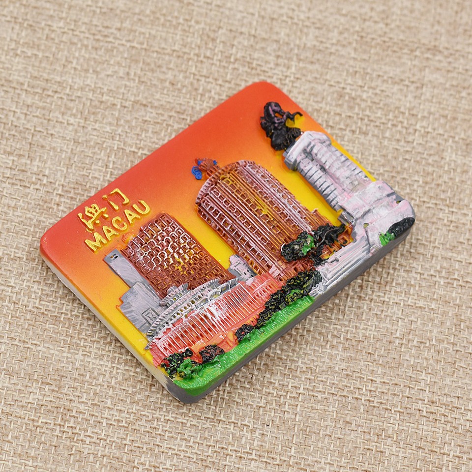 Vintage 3D Resin Souvenir Fridge Magnet Countries Refrigerator Sticker ...