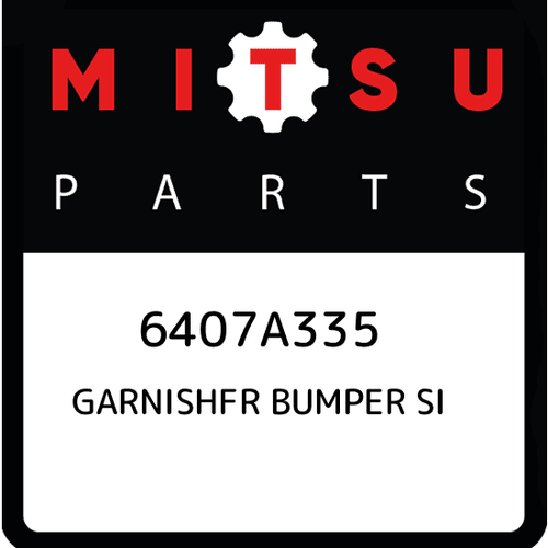 6407A335 Mitsubishi Garnishfr bumper si 6407A335, New Genuine OEM Part ...
