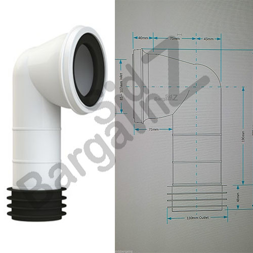 WC Pan Connectors 90 Degree, Offset, Boss Inlet, Extension, Swan ...