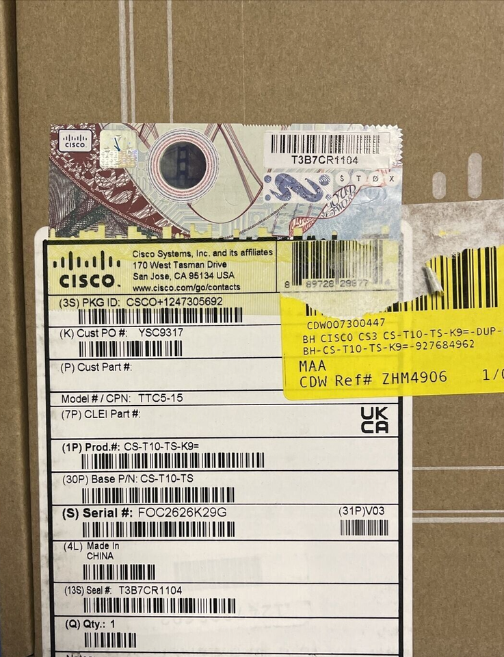 CISCO TTC5-15 CS-T10-TS-K9= Webex Room Navigator CS-T10-TS | eBay