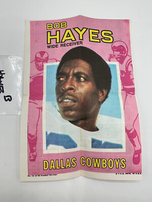 1971 Topps Posters Inserts #11 Bob Hayes WR Dallas Cowboys HOF (B) | eBay