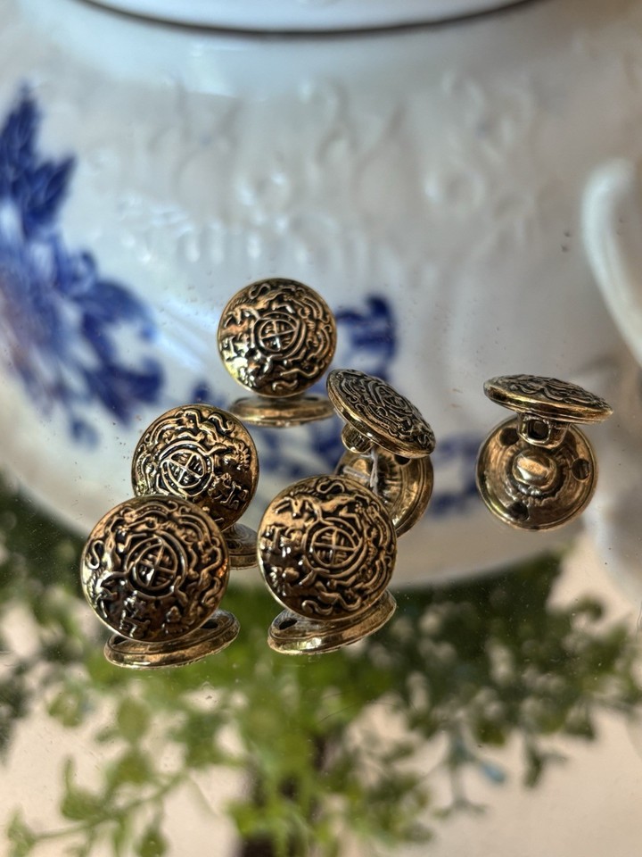 Antique Brass Buttons Lot | eBay