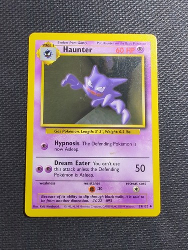 Pokémon TCG Haunter Base Set 29/102 Regular Unlimited Uncommon | eBay