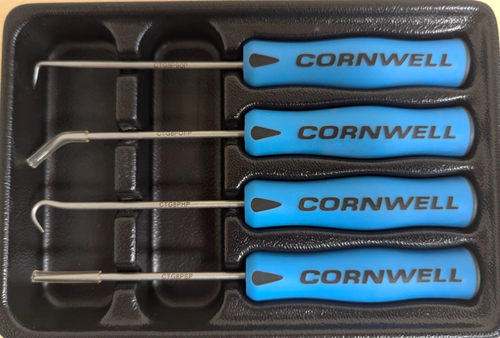 Cornwell Tools 4pc Soft Grip Precision Hook & Pick Set - Blue CTG84PPS ...