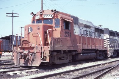 MS Original Slide ICG Illinois Central Gulf GP30 #2274 Jackson MS 1983 Ex-GM&O | eBay