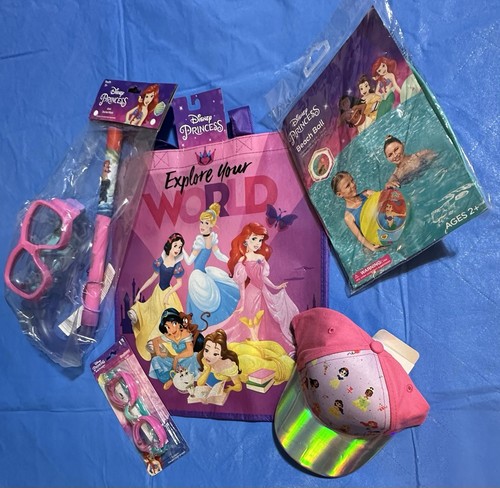 Disney Princess Ariel Snorkel Mask, Goggles,Princess Cap, Beach Ball ...