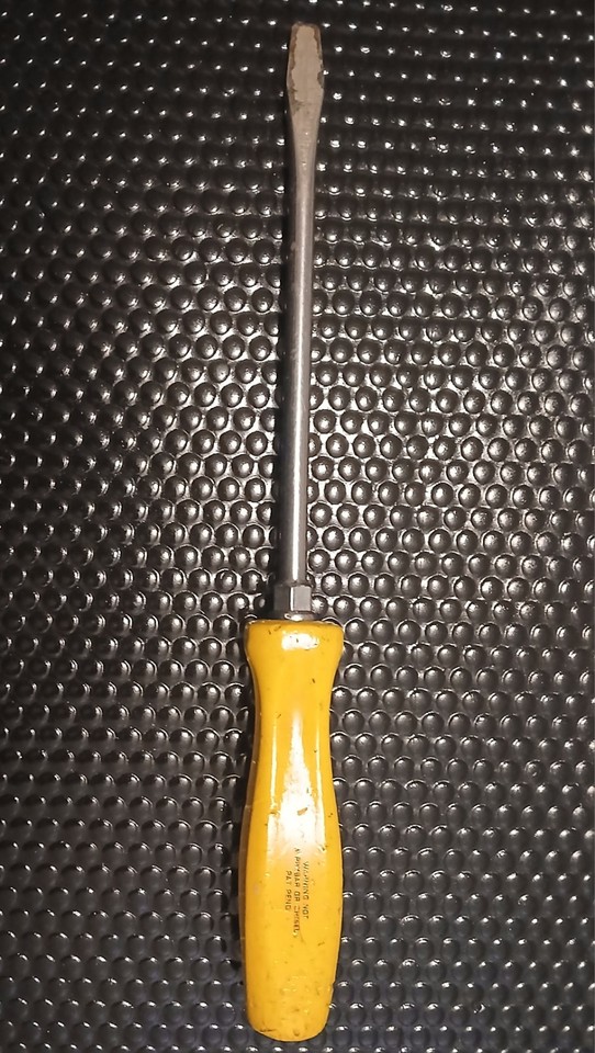 🇺🇸 SNAP-ON 3pc Classic Yellow Handle Screwdriver Set: 2-Phillips 1-Flat ...