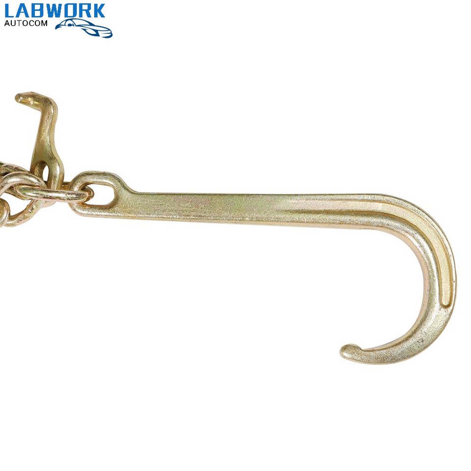 5/16" V-Chain Bridle G70 With Grab Hooks 3' T- Hook & J-Hook 15" Large ...