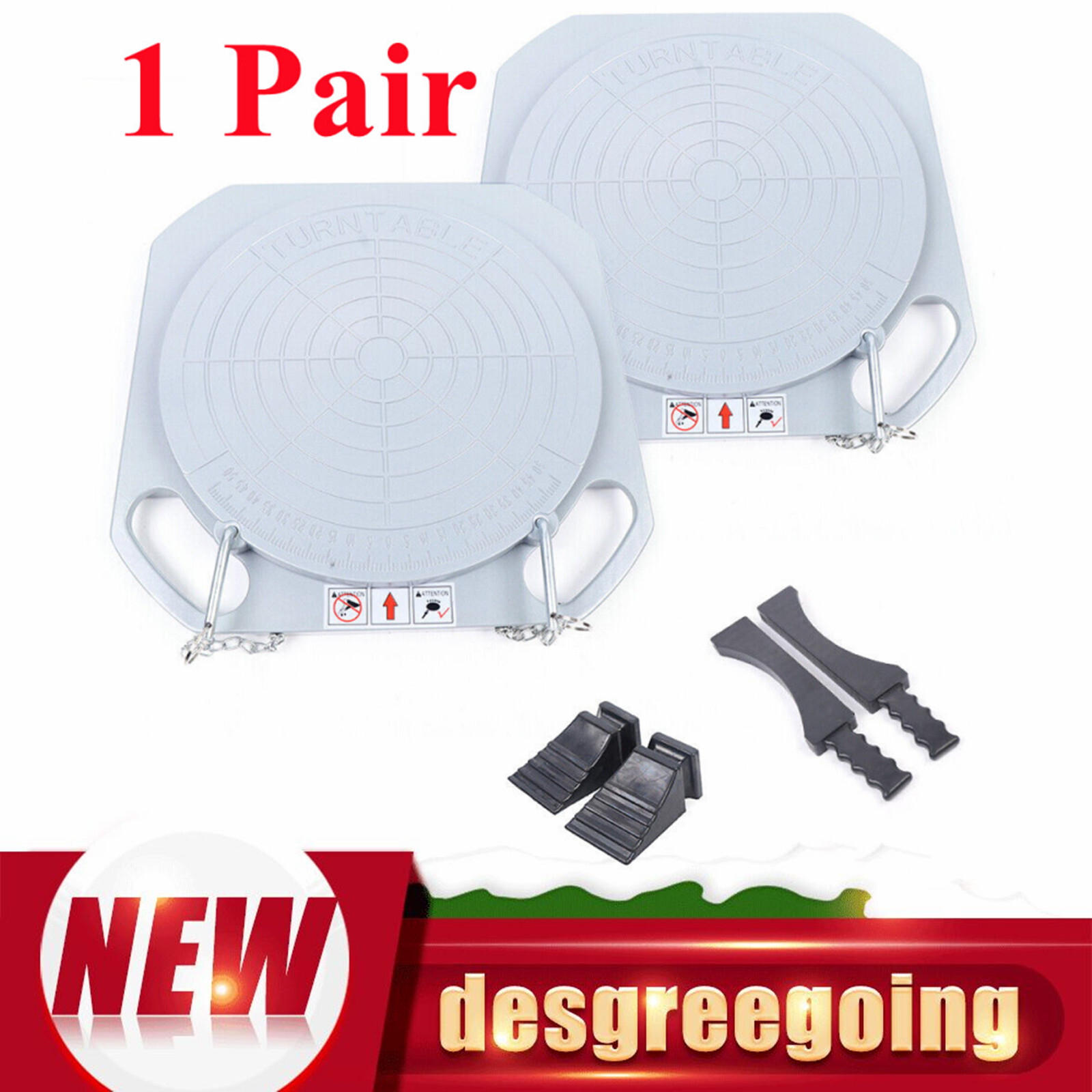 5Ton Wheel Alignment Turn Plates Car Truck Front End Wheel Tool Durable ...