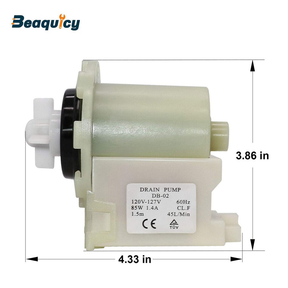 Upgraded 8540024 Washer Drain Pump Compatible with Whirlpool Kenmore ...