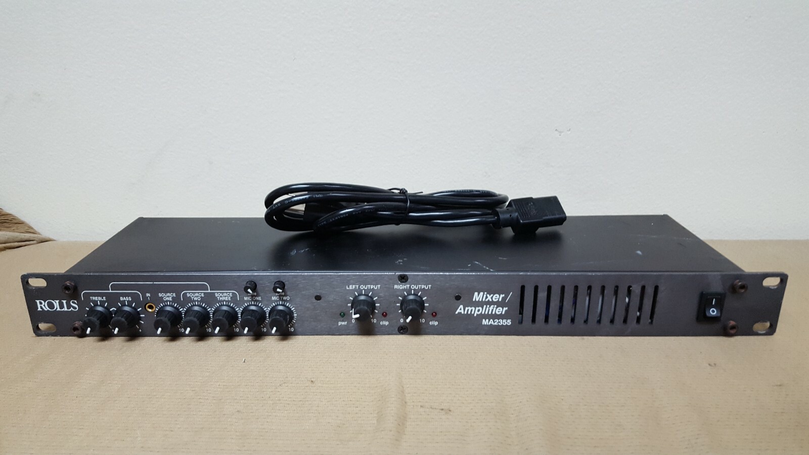 Rolls MA2355 Mixer Amplifier w/Power Cord (Rack mountable) -Used- | eBay
