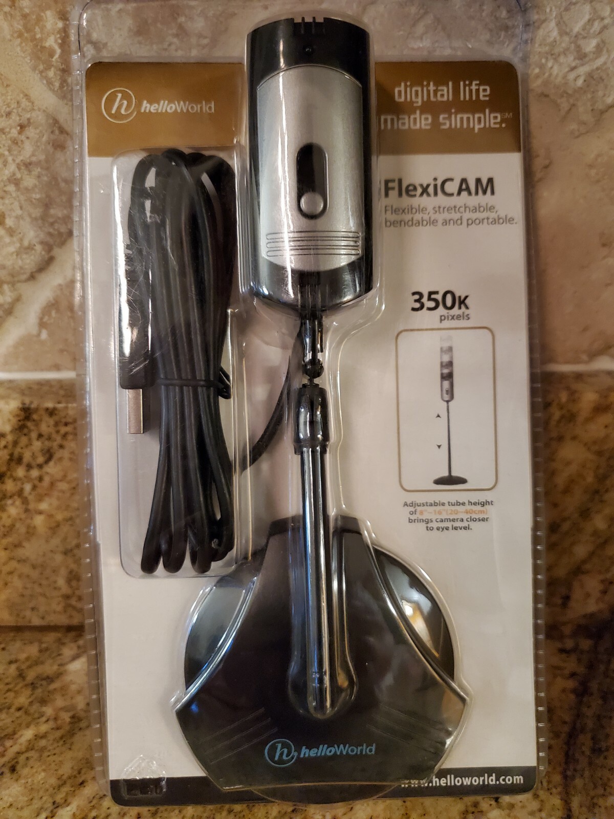 HelloWorld Digital USB Flexicam Pk-5 350k Adjustable & Compact Web ...