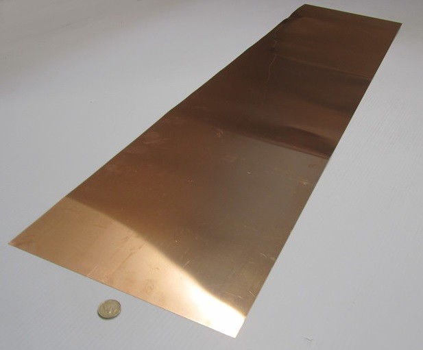 510 Phosphor Bronze Sheet .010" (+/-.001") Thick x 12.0" Wide x 48.0 ...