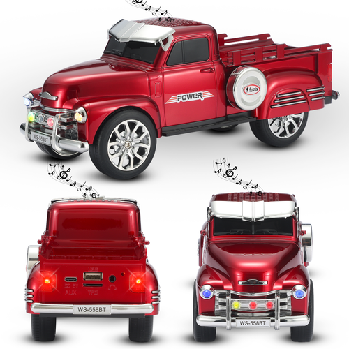 Fuzix WS-558 Car Bluetooth Portable Speaker with LED AUX USB FM ...