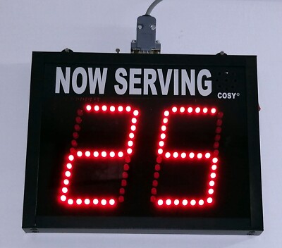 Token Number Display System, LED UP DOWN Counter, 4" LED digit. 2 Digit ...