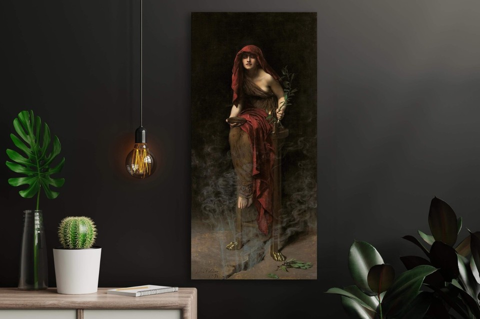 Priestess of Delphi by John Collier (1891) Giclée Canvas Print - Multi ...