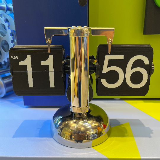 Retro Digital Flip Desk Clock with Metal Stand - Creative Gift Idea | eBay