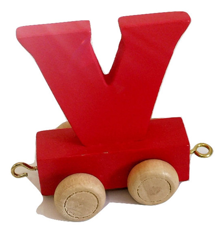 Alphabet Wooden Colourful Train letters for Personalized name as ...