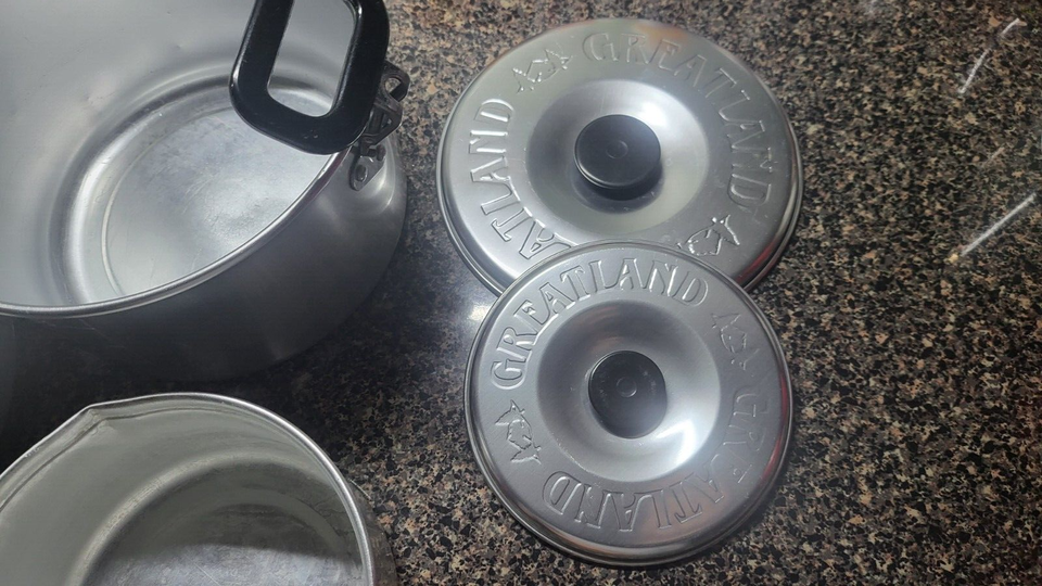 Greatland Outdoor Camping Aluminum Cook Set - 8 pieces + Carrying Case ...