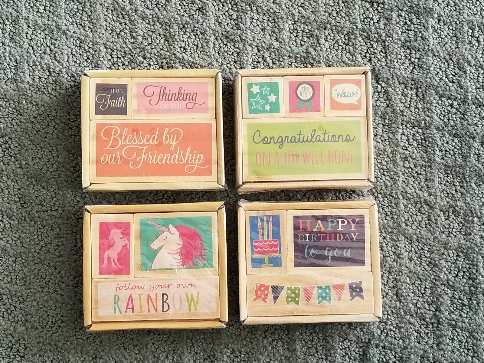 4) HAMPTON ART STAMP SETS ( NEW ) | eBay