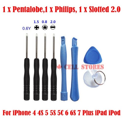 8in1 Repair Tools Screwdriver Kit Set for iPhone 5 6 7 8 Plus X 11 Pro ...